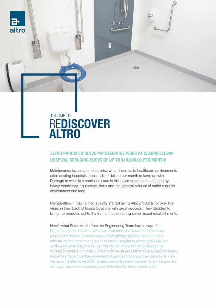 Altro Whiterock PVCu Wall Cladding - JDC Flooring